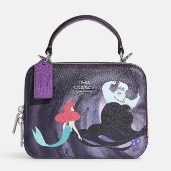 Coach | Bags | Coach Disney X Coach Box Crossbody With Ursula Motif ...